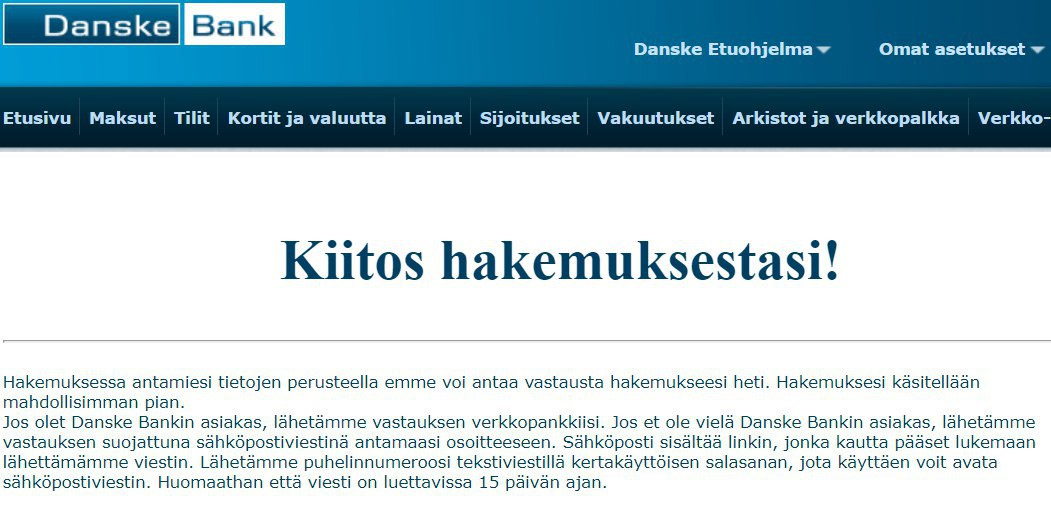 Danske Bank - Katso kokemukset ja arvostelut - Top5Credits